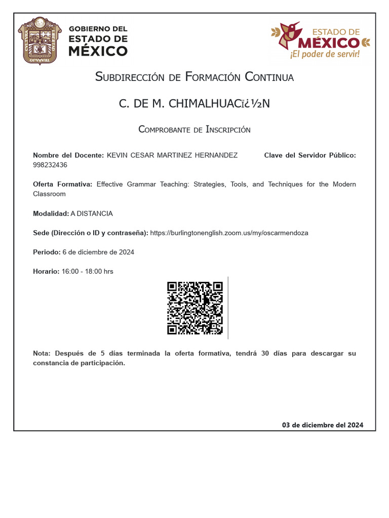 C. de M. Chimalhuac ¿ N | PDF