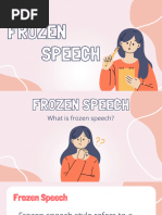 Frozen Speech Style | PDF | Foreign Language Studies