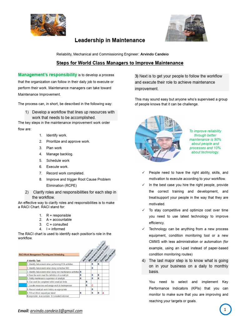 Leadership in Maintenance 2024 | PDF | Performance Indicator | Business