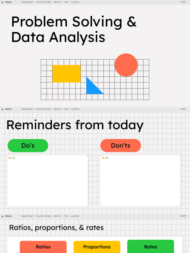 Problem Solving & Data Analysis | PDF | Ratio | Outlier