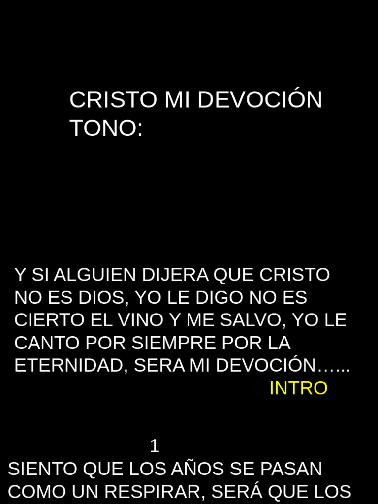 Cristo Mi Devocion | PDF
