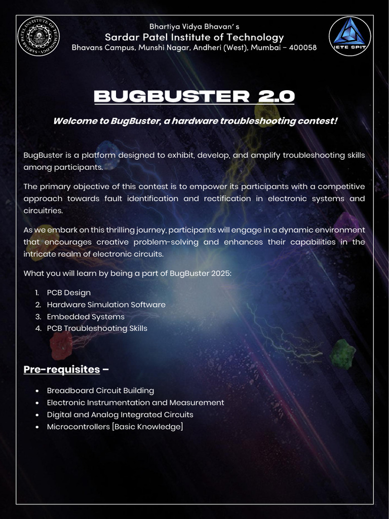 BugBuster Rulebook 1 | PDF | Troubleshooting | Electronics