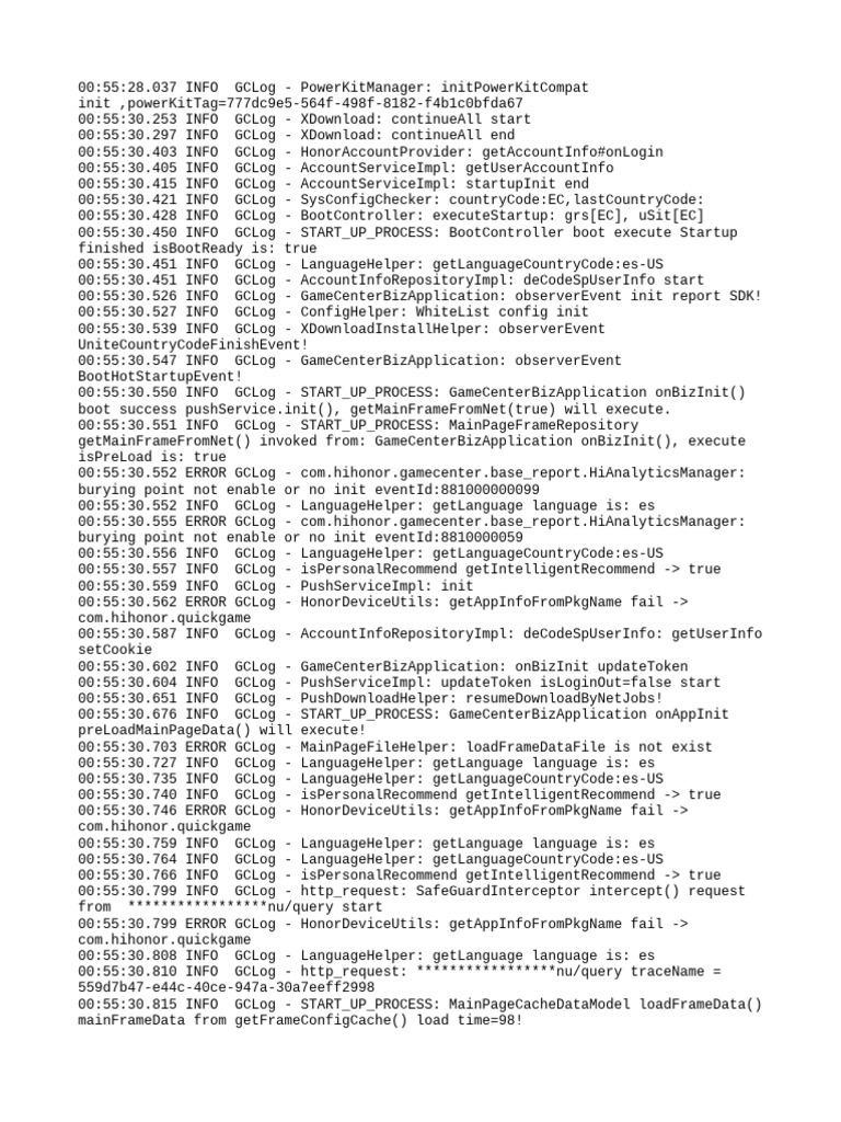 GameCenter Initialization Log Analysis | PDF | Hypertext | Cyberspace