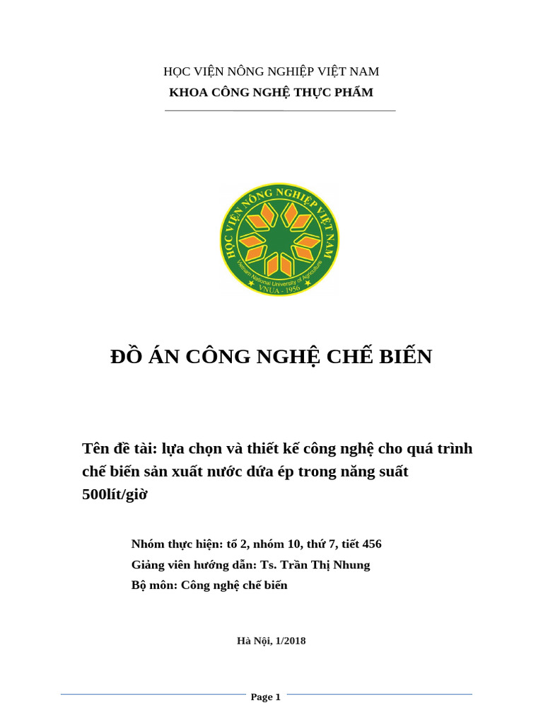 Đ An CNCB 1 | PDF