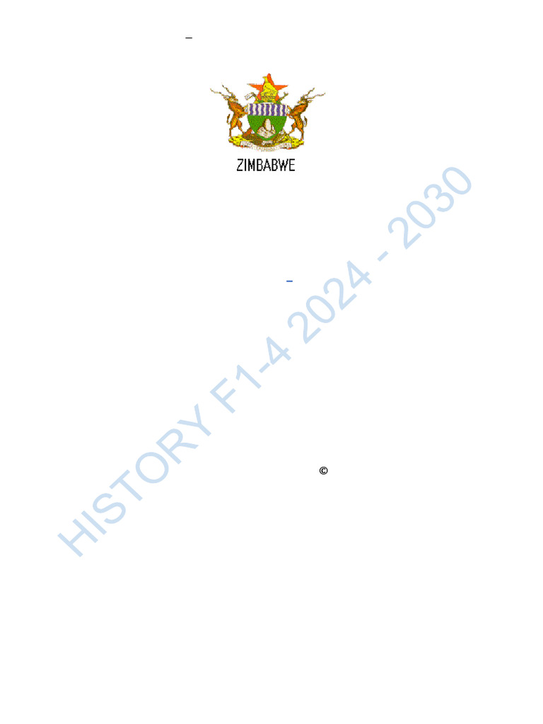 History Syllabus Forms 1-4 | PDF | Educational Technology | Zimbabwe