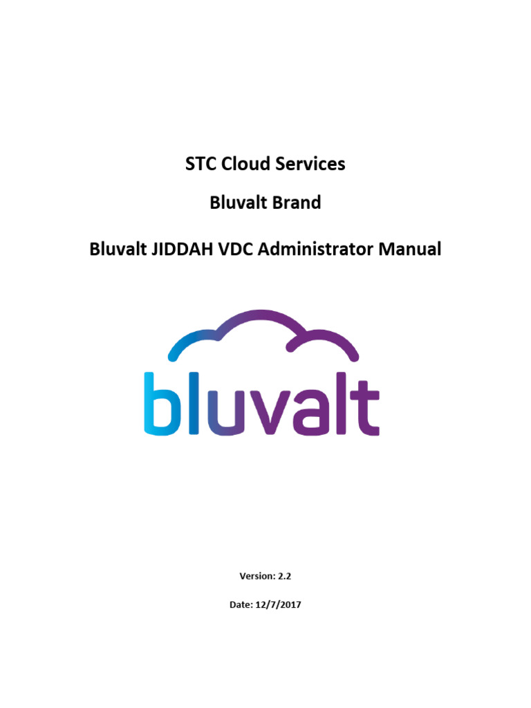 BluValt VDC Admin Guide 2.1 | PDF | Port (Computer Networking ...