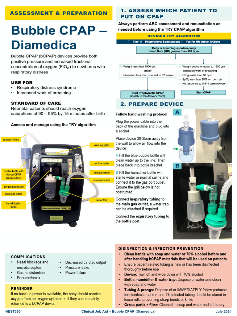Bubble CPAP Guidelines for Neonates | PDF | Clinical Medicine | Medical ...