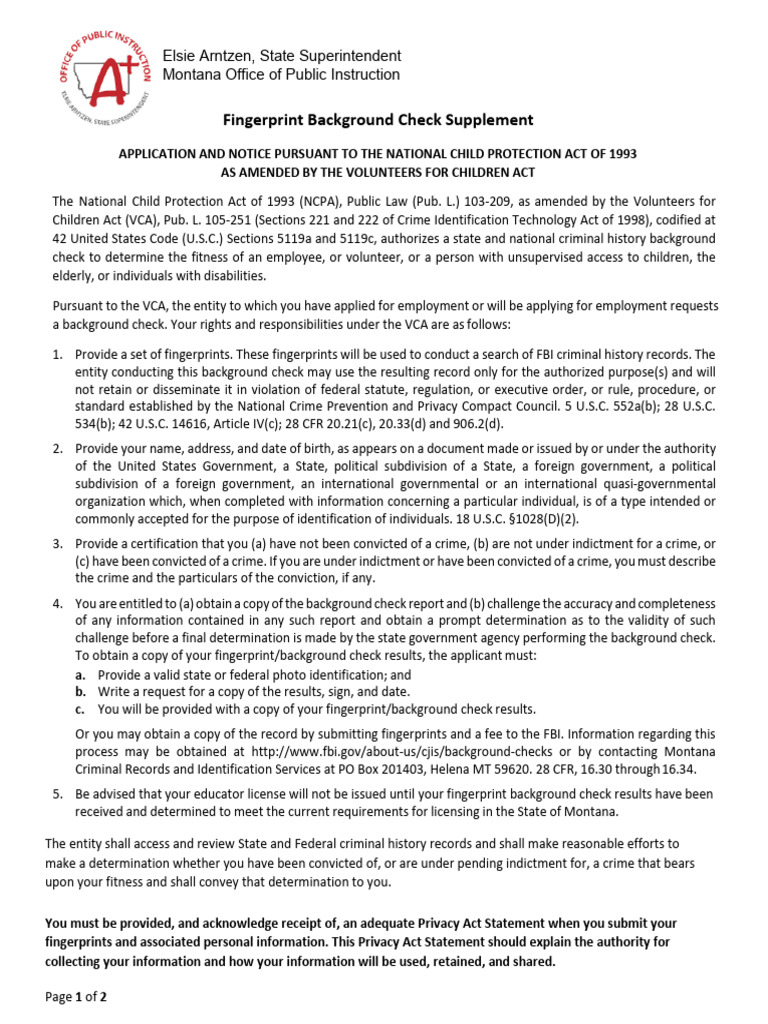 Background Supplemental Form | PDF | Criminal Record | Background Check