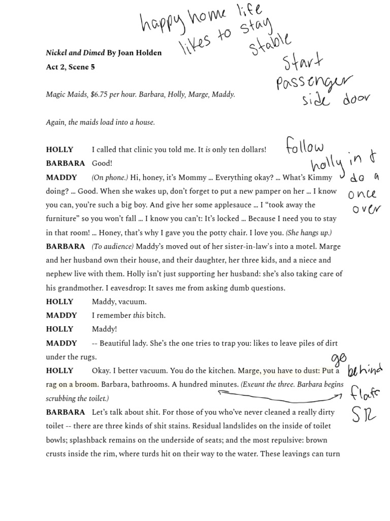 Nickel and Dimed: Act 2 Insights | PDF