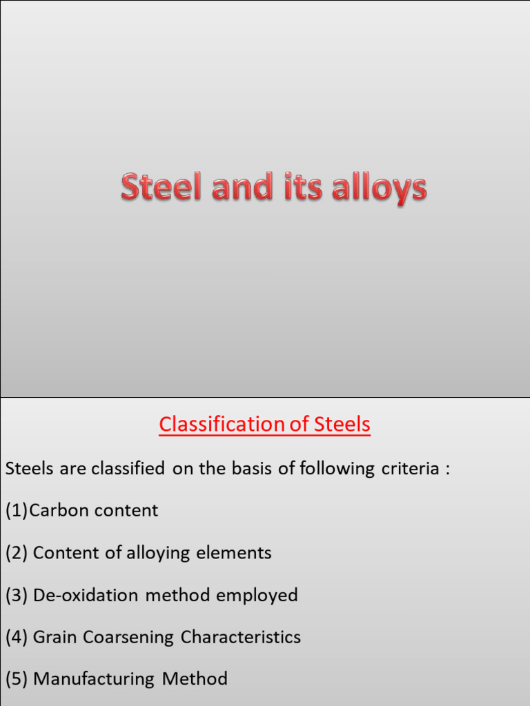 Steel and Alloying Elements | PDF | Steel | Alloy