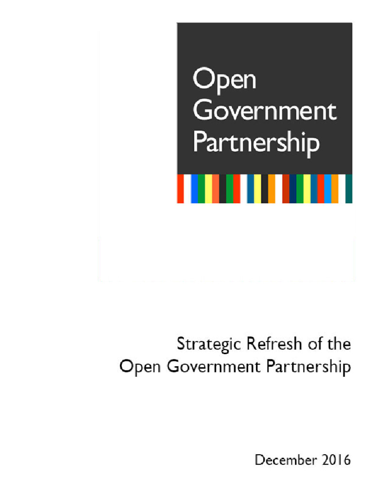 OGP_Strategic-Refresh_Dec2016 | PDF | Governance | Civil Society