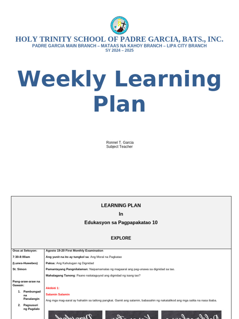 ESP 10 4th Week 2024 2025 | PDF