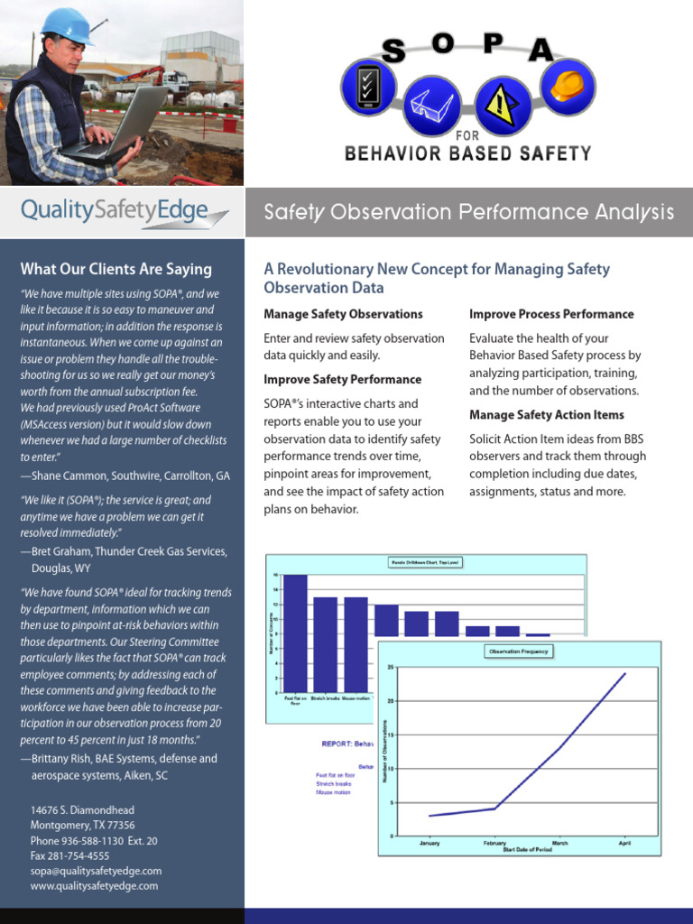 Safety Observation Performance Analysis | PDF | Computing | Human ...