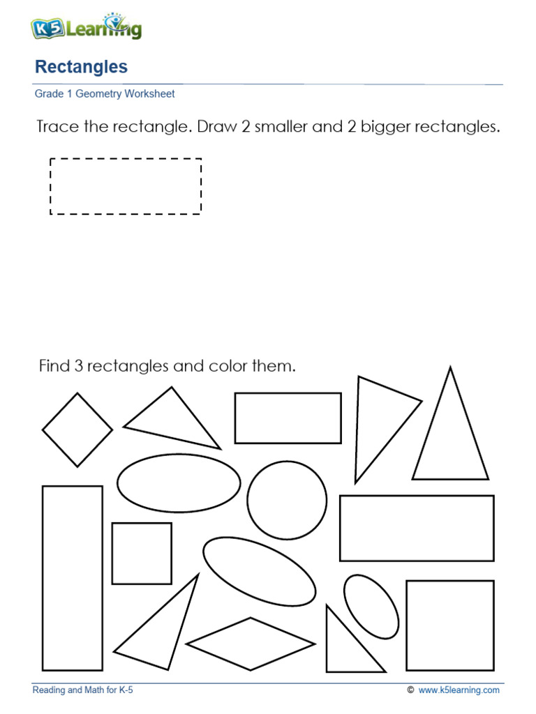 grade-1-geometry-identify-rectangles | PDF