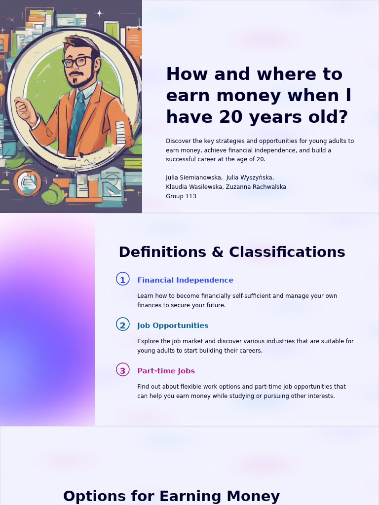 How and Where To Earn Money When I Have 20 Years Old | PDF | Investing ...