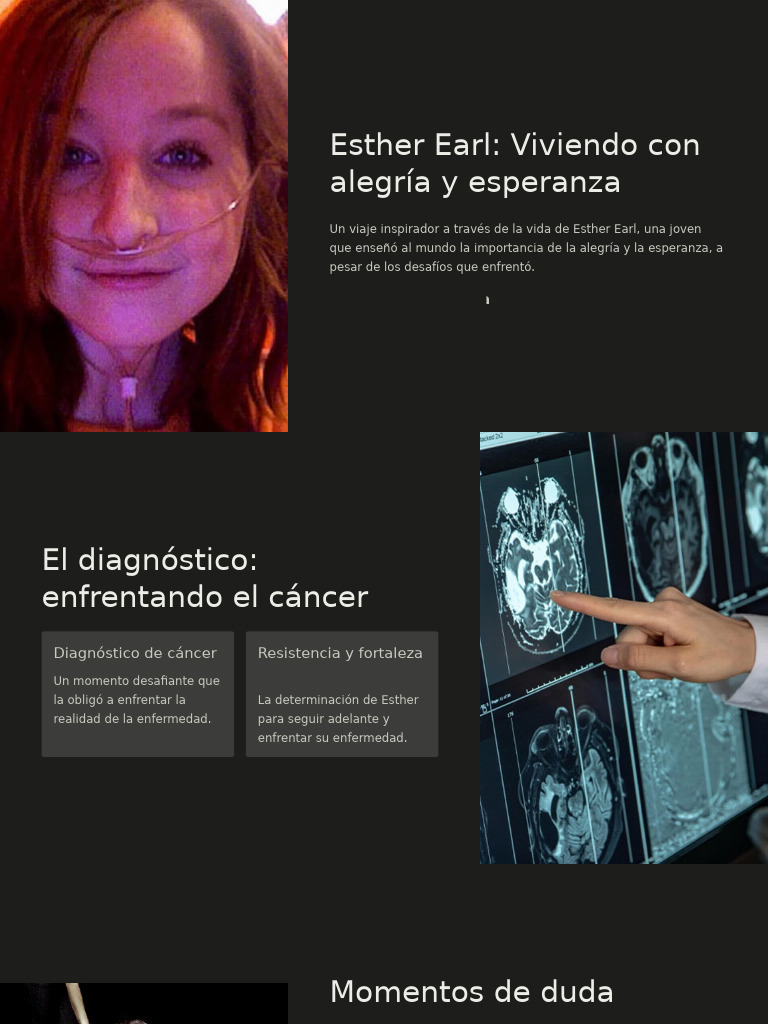 Esther Earl Viviendo Con Alegria y Esperanza | PDF