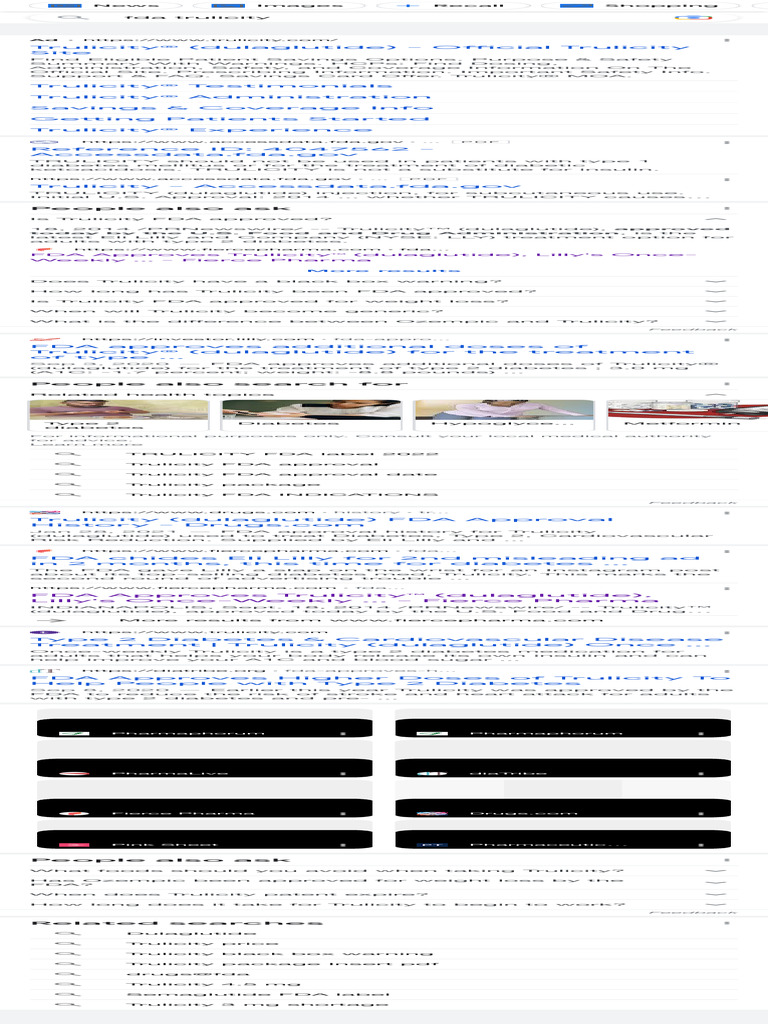 FDA Trulicity - Google Search | PDF | Diabetes | Pharmacology