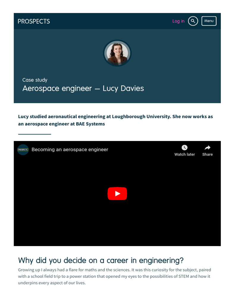 www-prospects-ac-uk-case-studies-aerospace-engineer-lucy-davies | PDF | Science, Technology ...