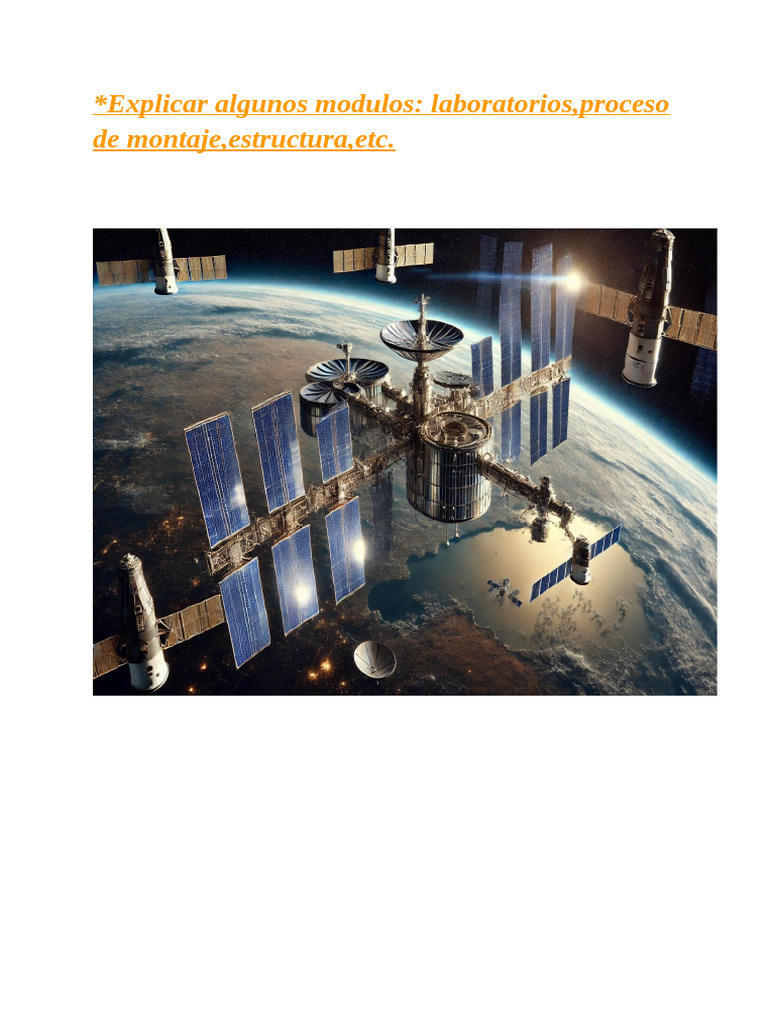 Modulos de La ISS | PDF | Estación Espacial Internacional | Espacio exterior