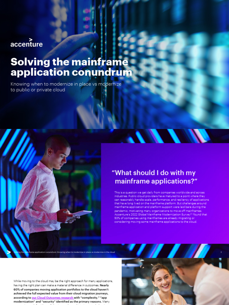 Accenture Mainframe Modernization POV V9 | PDF | Cloud Computing | Mainframe Computer