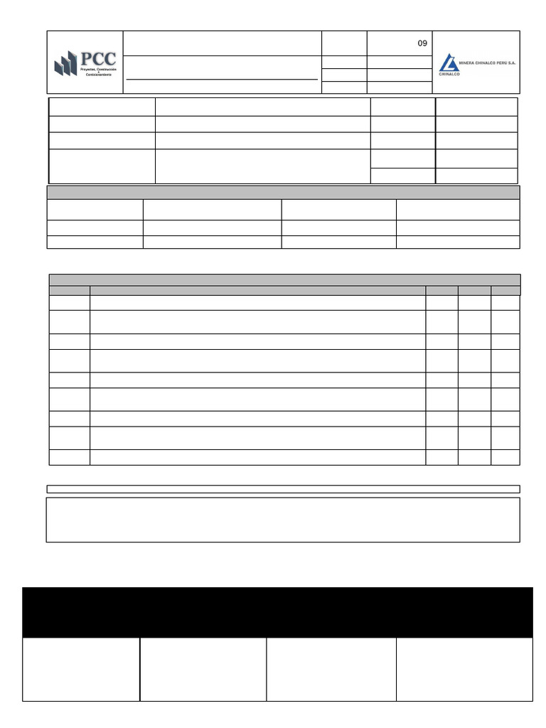 Pccq-C-E-009 Registro de Inspeccion de Soldadura Exotermica en Terreno ...