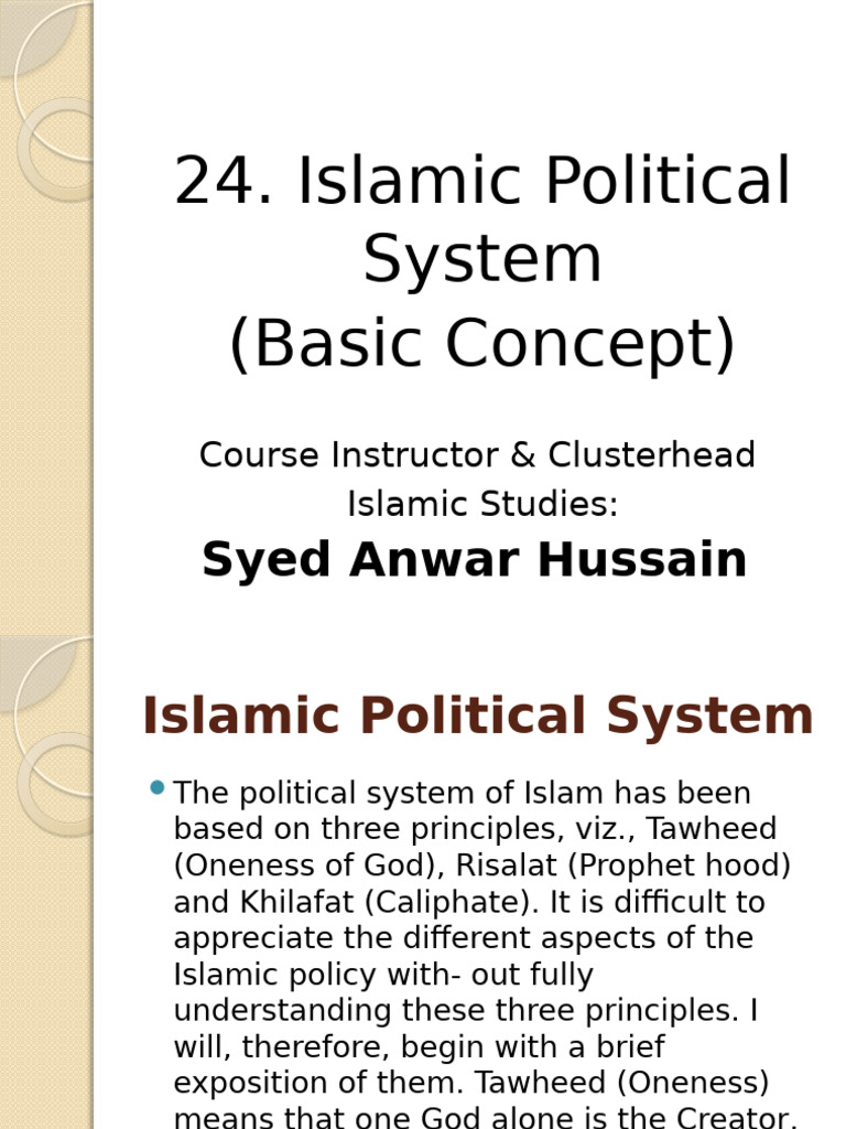 Islamic Political System | PDF | God In Islam | Sovereignty