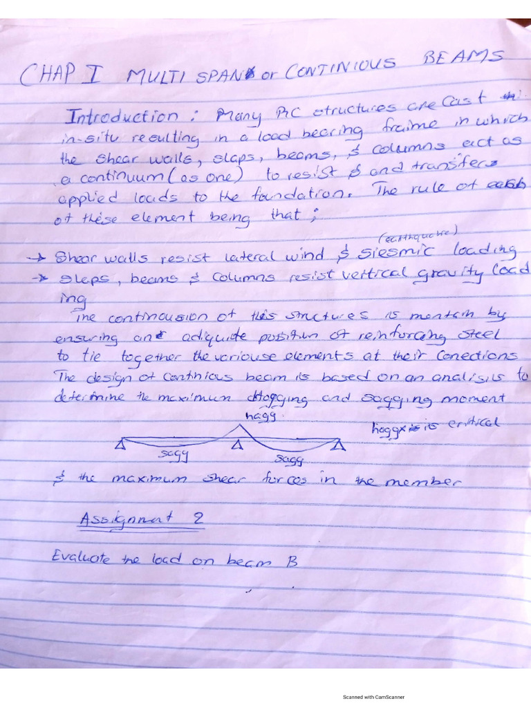 Design of Structural Elements Level 200 | PDF