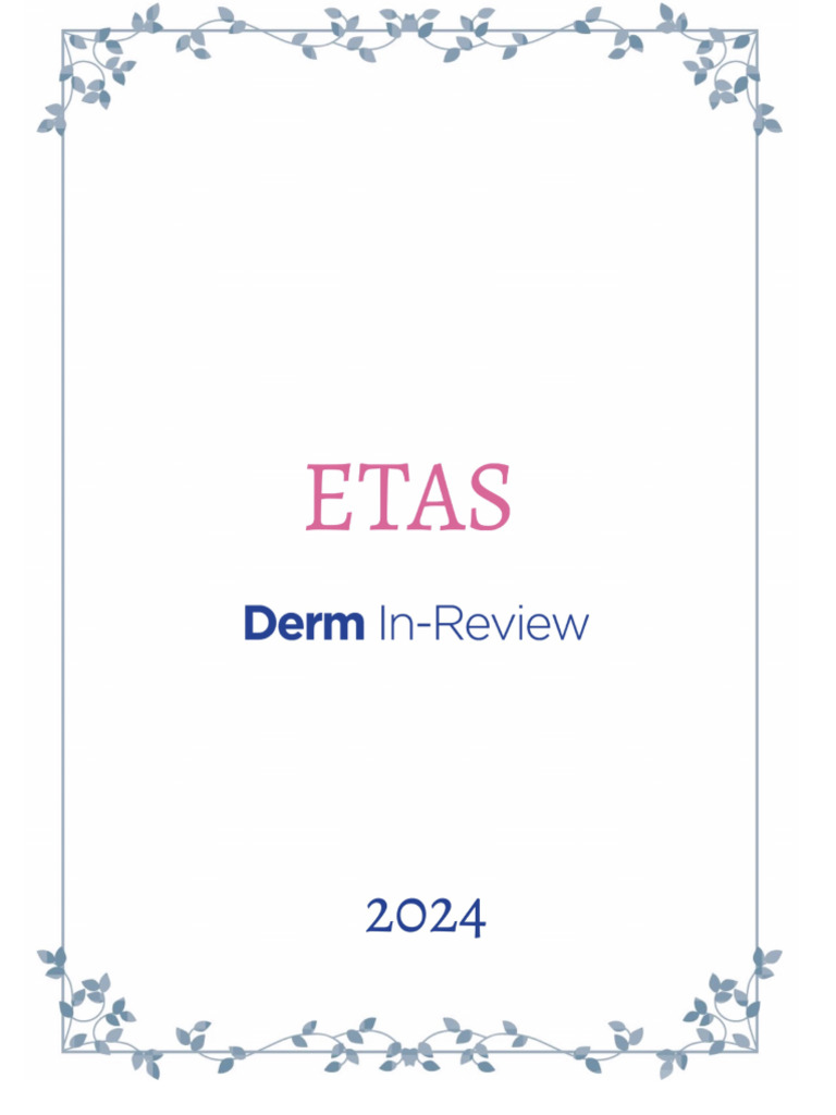ETAS 2024 New Questions | PDF | Osteoporosis | Psoriasis