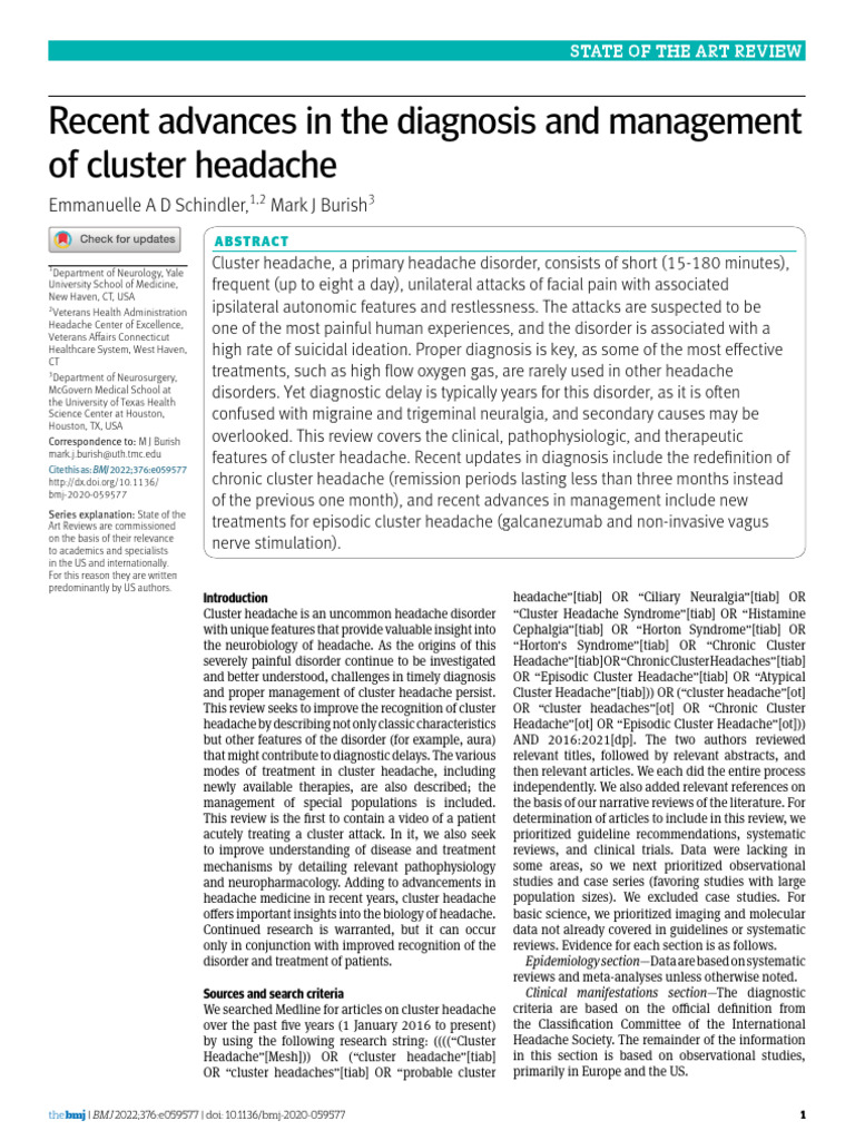 bmj-2020-059577.full | PDF | Headache | Hypothalamus