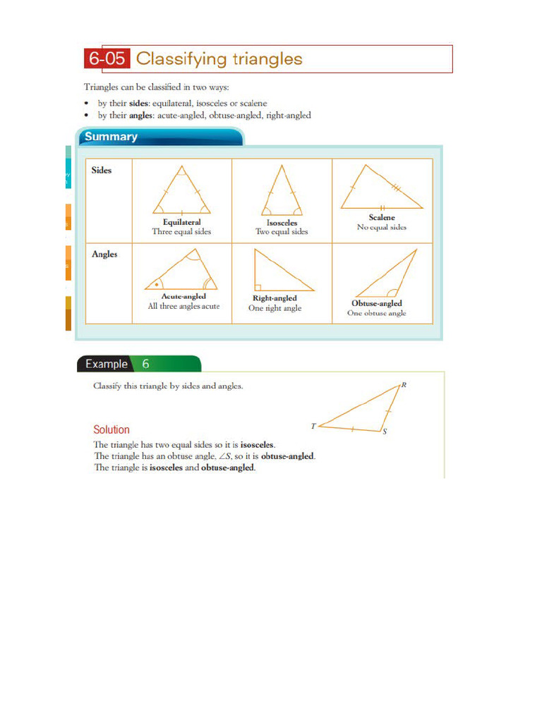 Triangles Yr7 | PDF