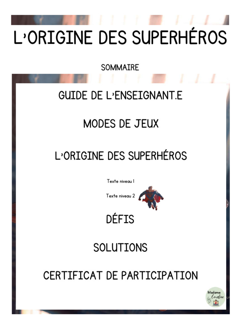 Jeux d'évasion : Devenez superhéros ! | PDF | Super-héros | Spider-Man