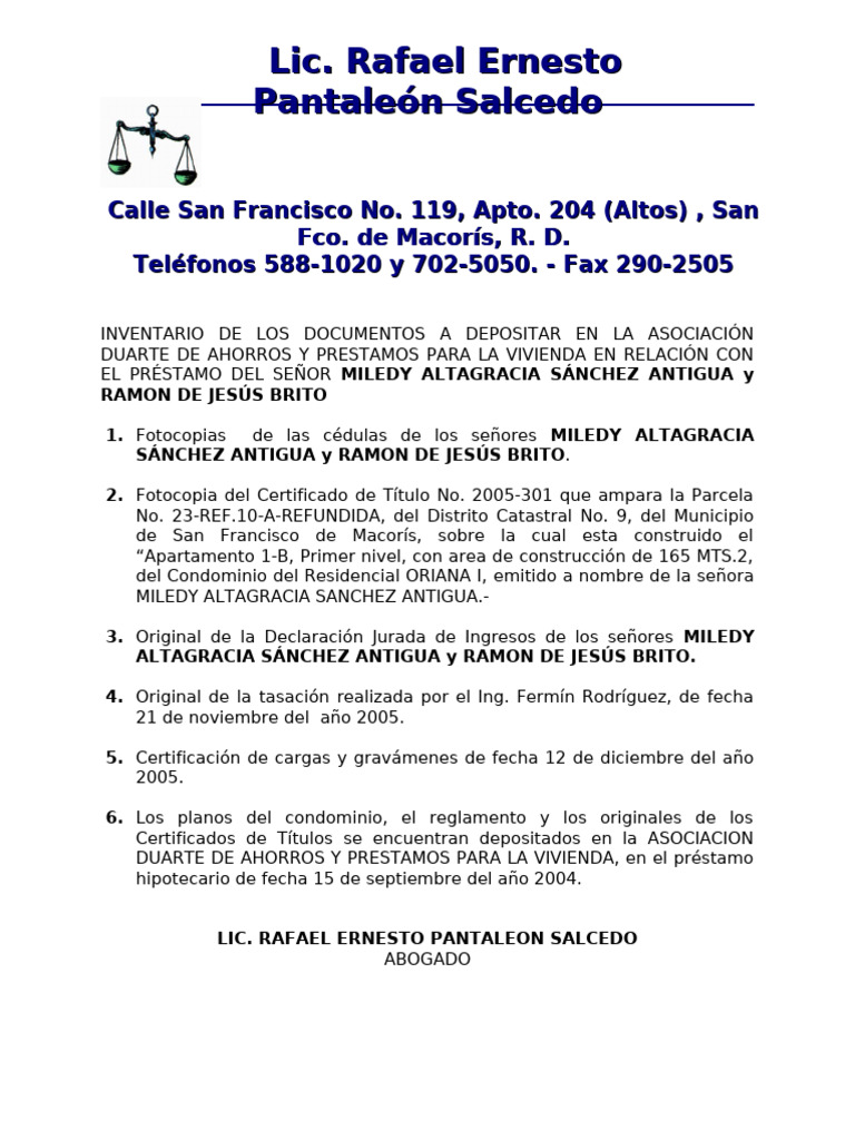 Adap Miledys Deposito | PDF