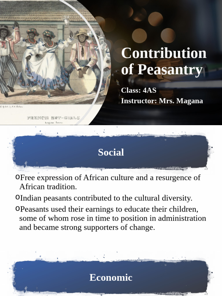 Impact of Peasantry on Caribbean Society | PDF | Economies