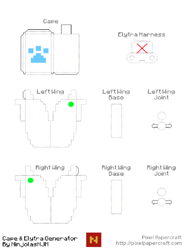 Minecraft Cape And Elytra | PDF