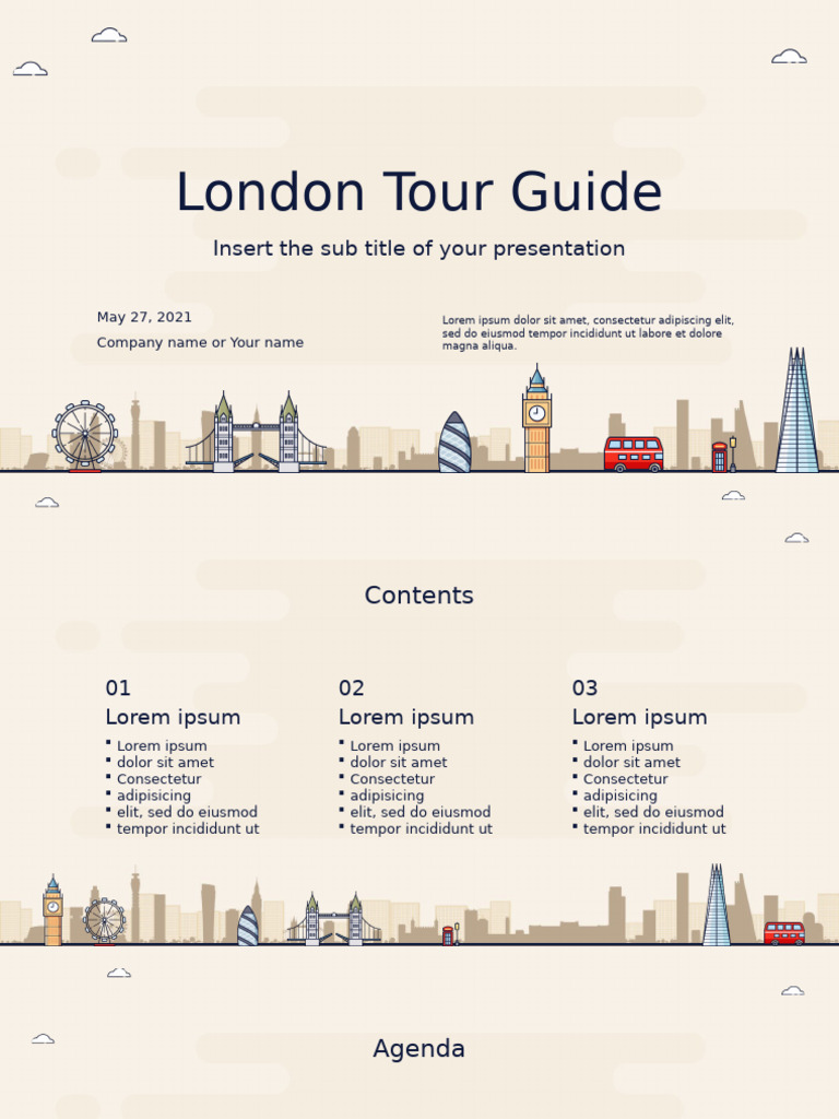 London Tour Guide Presentation Template | PDF