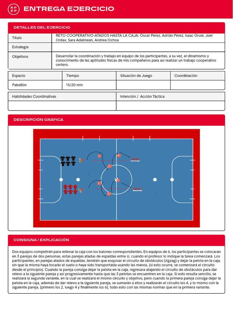 RETO COOPERATIVO-ATADOS HASTA LA CAJA_ Óscar Pérez, Adrián Pérez, Isaac ...