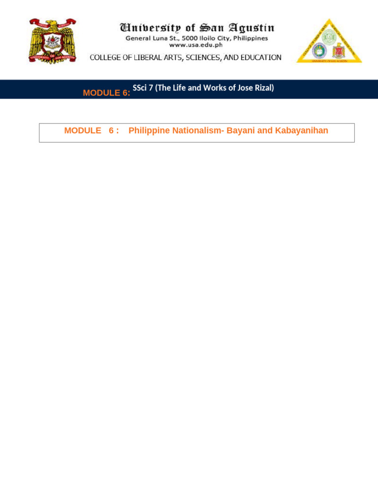 629830878-Module-6-SSCI-7-Philippine-Nationalism-Bayani-and-Kabayanihan | PDF | Tagalog Language ...