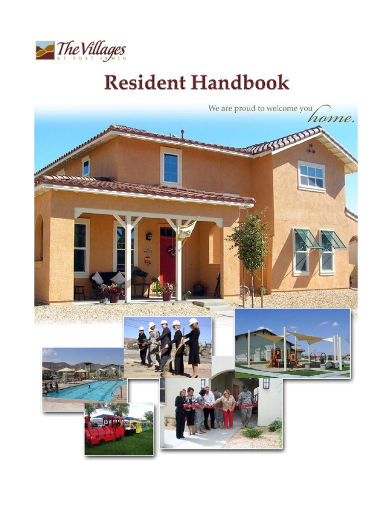 Resident Handbook 2009 Irwin | PDF | Dishwasher | Lease