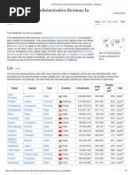 List of Administrative Divisions by Country - Wikipedia | PDF | Government
