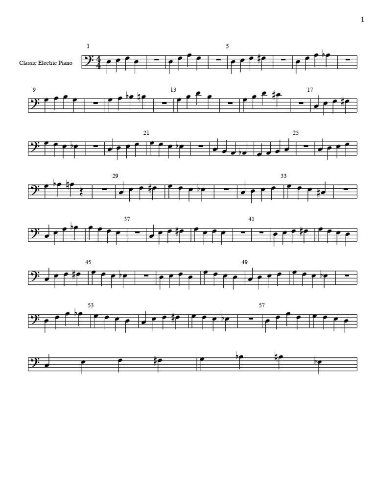 Bass Lines For Students | PDF