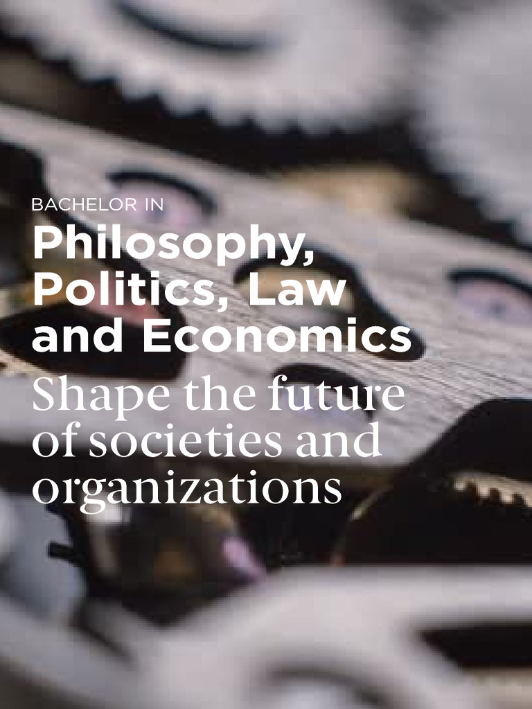 Bachelor in Philosophy, Politics, Law & Economics | PDF | Economics ...