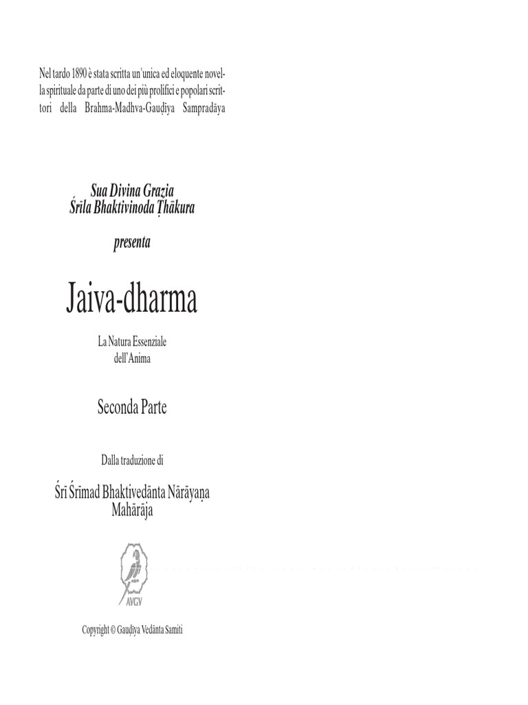 Jaiva Dharma 2 | PDF | sánscrito | Conceptos filosóficos hindúes
