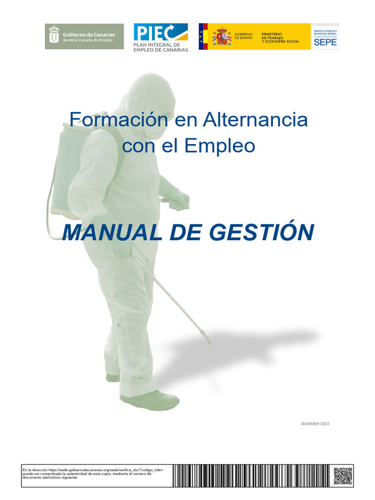 Manual de gestión PFAE 2023 (1) | PDF | Evaluación | Empleo