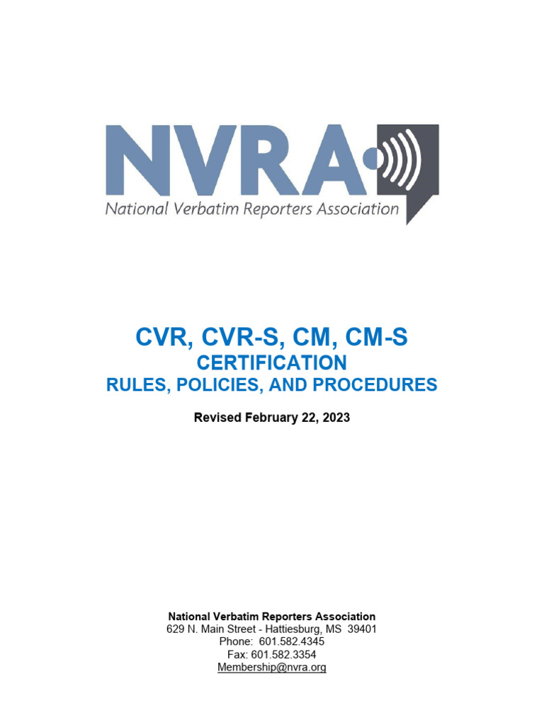 CVR CVR S CM CMSPP - 02.22.23 | PDF | Comma