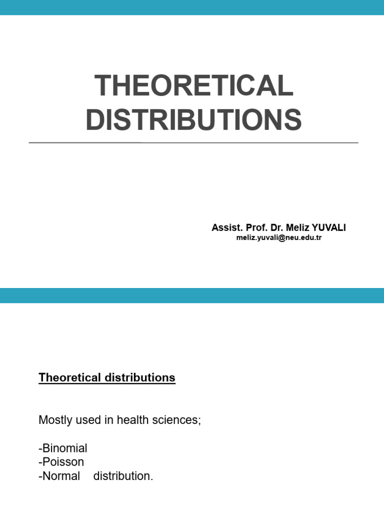 Theoretical Distributions | PDF | Normal Distribution | Standard Deviation