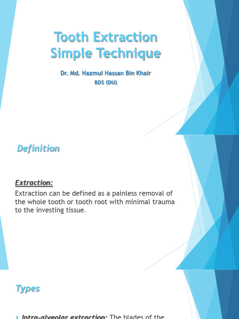 Tooth Extraction Guide for Dentists | PDF | Dental Anatomy | Dentistry ...