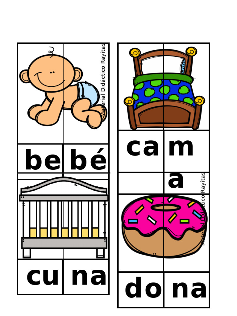 Construyo Palabras - 2 Silabas | PDF