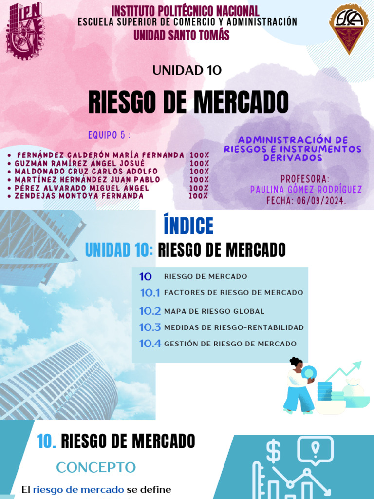 Equipo 5 - Riesgo de Mercado | PDF | Interés | Tasas de interés