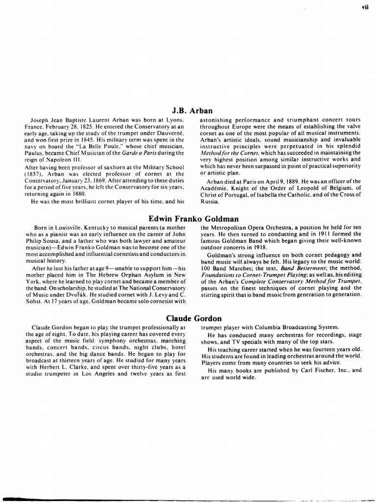 Metodo Trompete Arban´s Carl Fischer = R | PDF