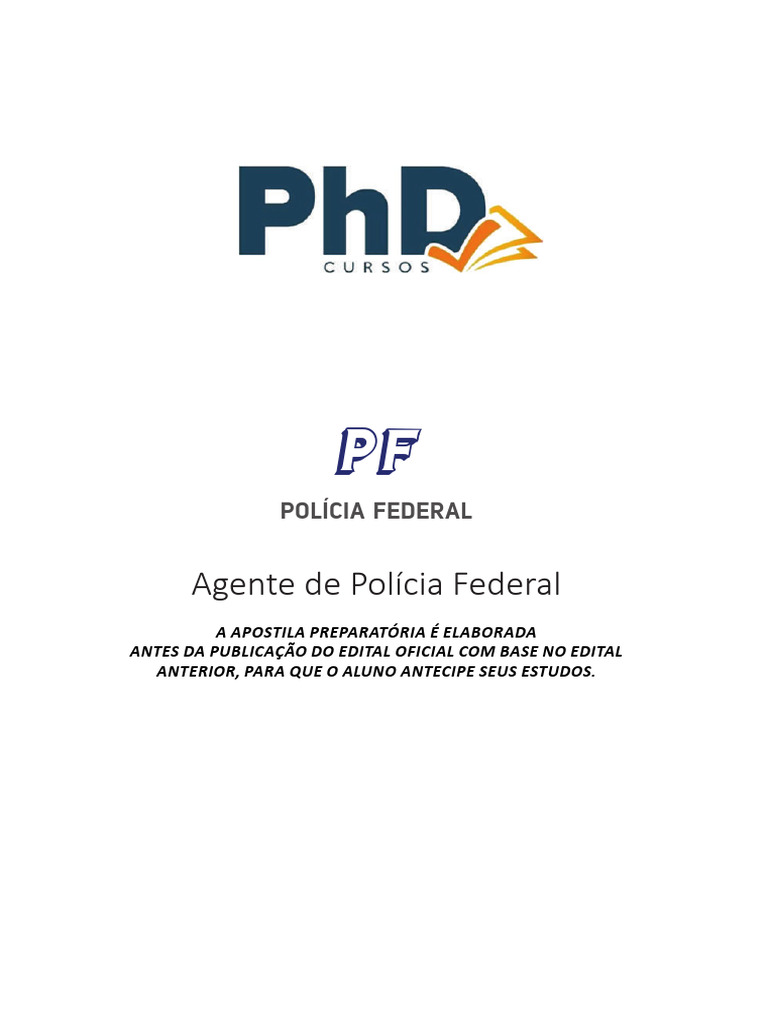 Agente PF 2024 | PDF